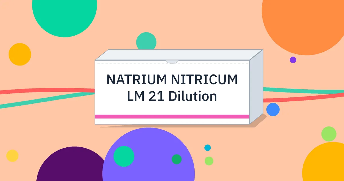 Symbolbild: Packung mit der Aufschrift NATRIUM NITRICUM LM 21 Dilution (PZN 12965760) – Verfügbarkeit und Bezug in Apotheken in Frankfurt am Main