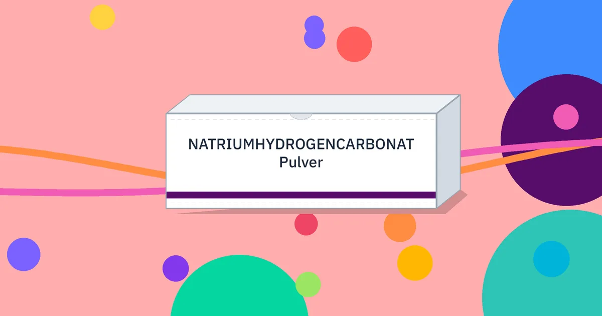 Symbolbild: Packung mit der Aufschrift NATRIUMHYDROGENCARBONAT Pulver (PZN 20593887) – Verfügbarkeit und Bezug in Apotheken in Frankfurt am Main