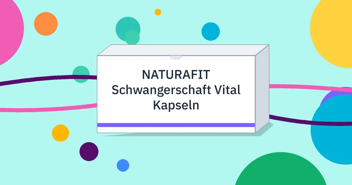 Symbolbild: Packung mit der Aufschrift NATURAFIT Schwangerschaft Vital Kapseln (PZN 16122426) – Verfügbarkeit und Bezug in Apotheken in Frankfurt am Main
