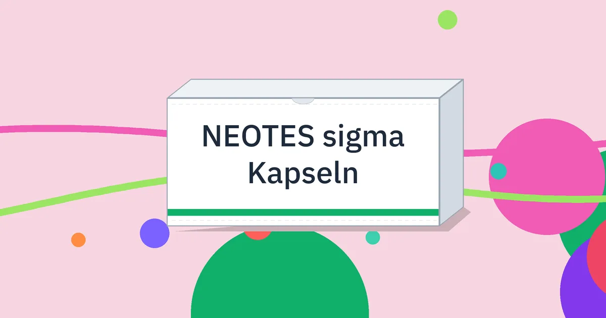 Symbolbild: Packung mit der Aufschrift NEOTES sigma Kapseln (PZN 18408598) – Verfügbarkeit und Bezug in Apotheken in Frankfurt am Main