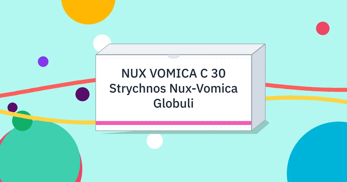 Symbolbild: Packung mit der Aufschrift NUX VOMICA C 30 Strychnos Nux-Vomica Globuli (PZN 16670665) – Verfügbarkeit und Bezug in Apotheken in Frankfurt am Main