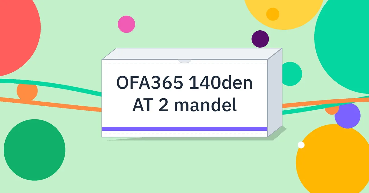 Symbolbild: Packung mit der Aufschrift OFA365 140den AT 2 mandel (PZN 16723255) – Verfügbarkeit und Bezug in Apotheken in Frankfurt am Main