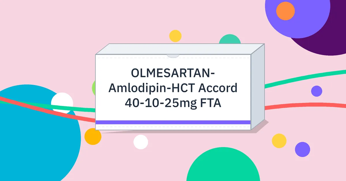 Symbolbild: Packung mit der Aufschrift OLMESARTAN-Amlodipin-HCT Accord 40-10-25mg FTA (PZN 16799413) – Verfügbarkeit und Bezug in Apotheken in Frankfurt am Main