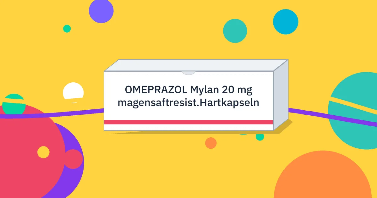 Symbolbild: Packung mit der Aufschrift OMEPRAZOL Mylan 20 mg magensaftresist.Hartkapseln (PZN 11012383) – Verfügbarkeit und Bezug in Apotheken in Frankfurt am Main