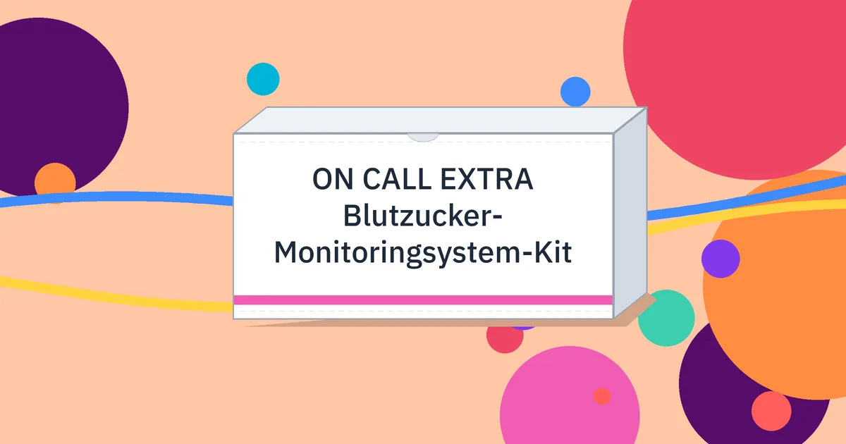 Symbolbild: Packung mit der Aufschrift ON CALL EXTRA Blutzucker-Monitoringsystem-Kit (PZN 17976863) – Verfügbarkeit und Bezug in Apotheken in Frankfurt am Main