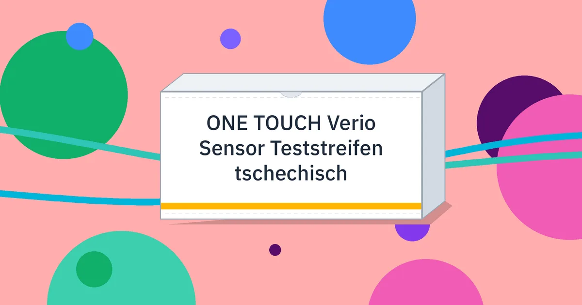 Symbolbild: Packung mit der Aufschrift ONE TOUCH Verio Sensor Teststreifen tschechisch (PZN 10988248) – Verfügbarkeit und Bezug in Apotheken in Frankfurt am Main