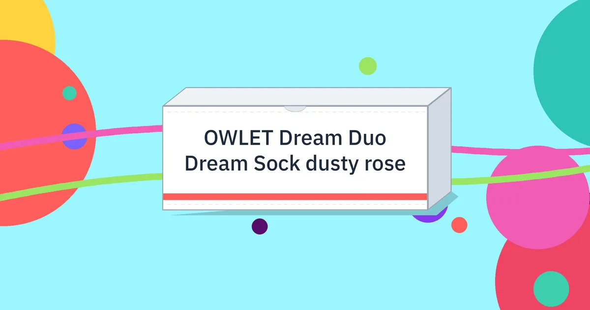 Symbolbild: Packung mit der Aufschrift OWLET Dream Duo Dream Sock dusty rose (PZN 20289445) – Verfügbarkeit und Bezug in Apotheken in Frankfurt am Main