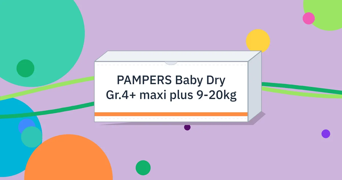 Symbolbild: Packung mit der Aufschrift PAMPERS Baby Dry Gr.4+ maxi plus 9-20kg (PZN 07778085) – Verfügbarkeit und Bezug in Apotheken in Frankfurt am Main