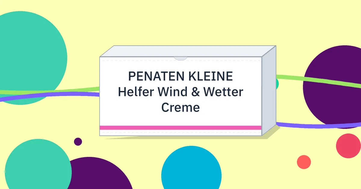 Symbolbild: Packung mit der Aufschrift PENATEN KLEINE Helfer Wind & Wetter Creme (PZN 12477612) – Verfügbarkeit und Bezug in Apotheken in Frankfurt am Main