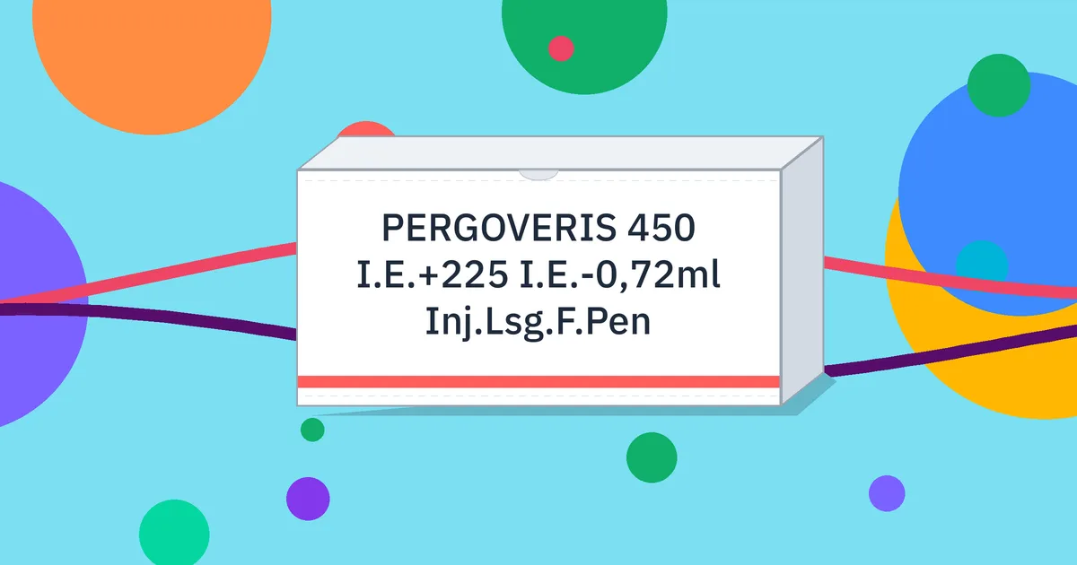 Symbolbild: Packung mit der Aufschrift PERGOVERIS 450 I.E.+225 I.E.-0,72ml Inj.Lsg.F.Pen (PZN 18083630) – Verfügbarkeit und Bezug in Apotheken in Frankfurt am Main
