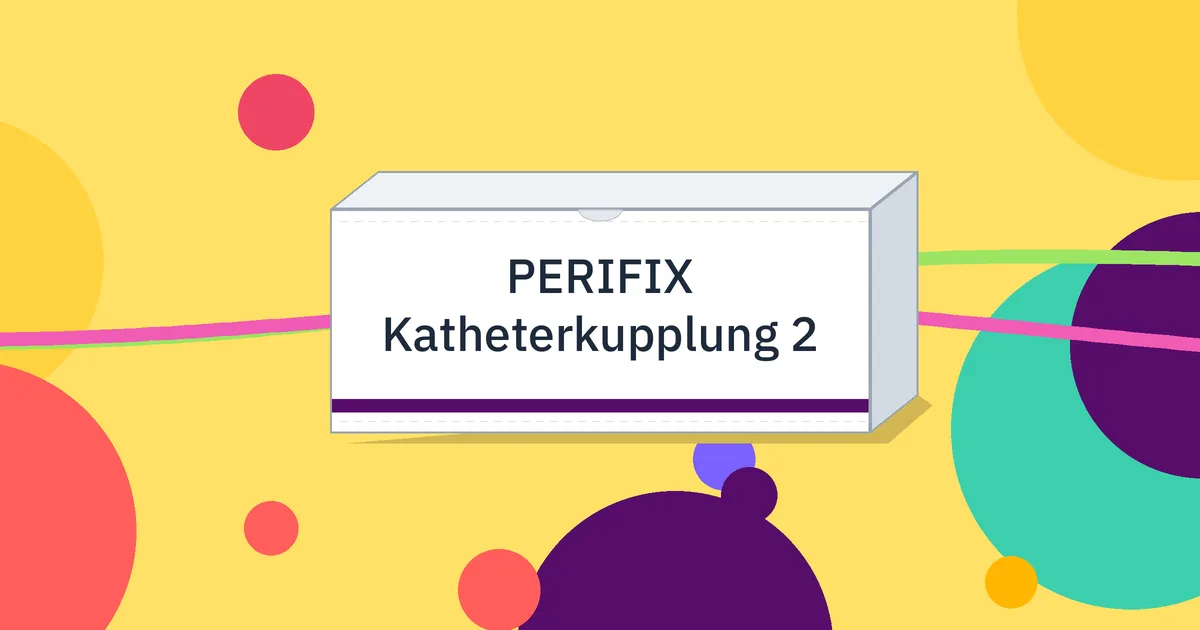 Symbolbild: Packung mit der Aufschrift PERIFIX Katheterkupplung 2 (PZN 02423762) – Verfügbarkeit und Bezug in Apotheken in Frankfurt am Main