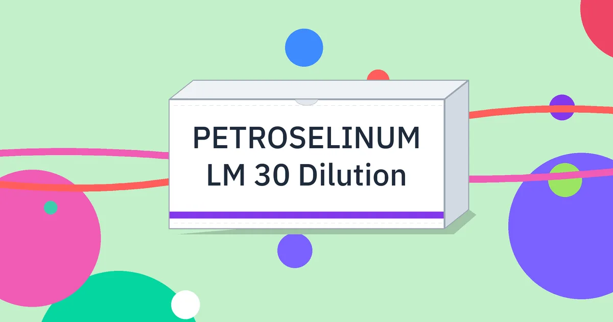 Symbolbild: Packung mit der Aufschrift PETROSELINUM LM 30 Dilution (PZN 13636231) – Verfügbarkeit und Bezug in Apotheken in Frankfurt am Main