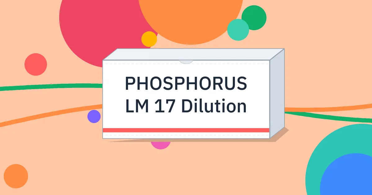 Symbolbild: Packung mit der Aufschrift PHOSPHORUS LM 17 Dilution (PZN 13034087) – Verfügbarkeit und Bezug in Apotheken in Frankfurt am Main