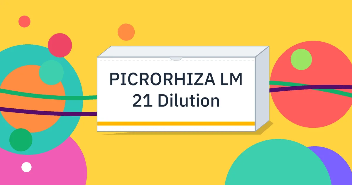 Symbolbild: Packung mit der Aufschrift PICRORHIZA LM 21 Dilution (PZN 13641700) – Verfügbarkeit und Bezug in Apotheken in Frankfurt am Main