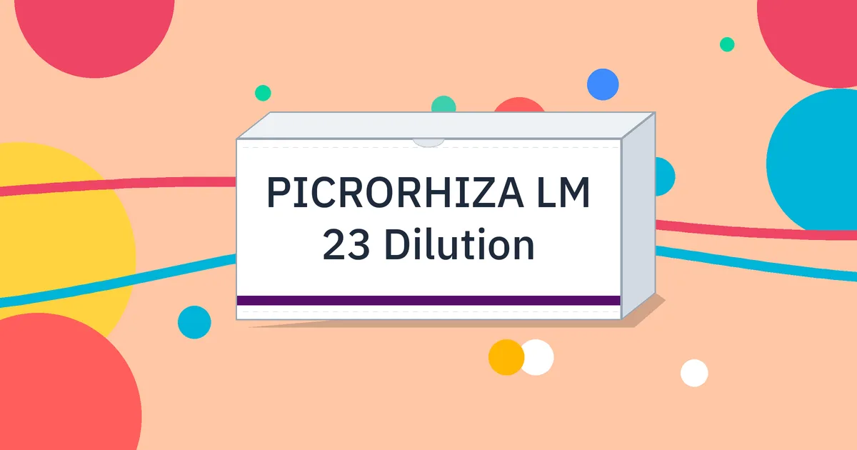 Symbolbild: Packung mit der Aufschrift PICRORHIZA LM 23 Dilution (PZN 13641723) – Verfügbarkeit und Bezug in Apotheken in Frankfurt am Main