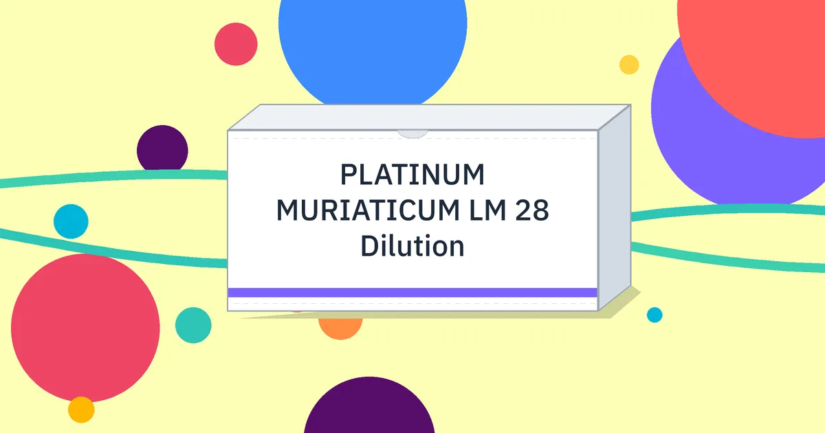 Symbolbild: Packung mit der Aufschrift PLATINUM MURIATICUM LM 28 Dilution (PZN 13648240) – Verfügbarkeit und Bezug in Apotheken in Frankfurt am Main