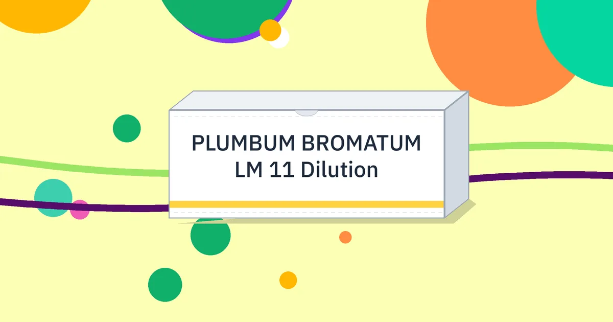 Symbolbild: Packung mit der Aufschrift PLUMBUM BROMATUM LM 11 Dilution (PZN 13039742) – Verfügbarkeit und Bezug in Apotheken in Frankfurt am Main