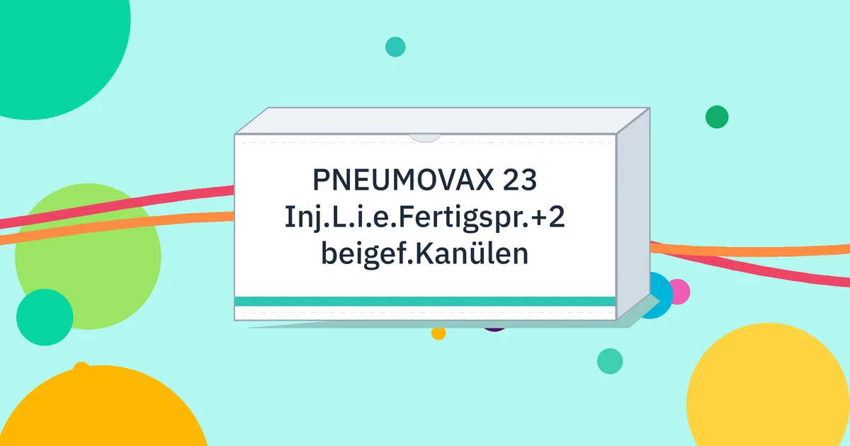 Symbolbild: Packung mit der Aufschrift PNEUMOVAX 23 Inj.L.i.e.Fertigspr.+2 beigef.Kanülen (PZN 18043961) – Verfügbarkeit und Bezug in Apotheken in Frankfurt am Main