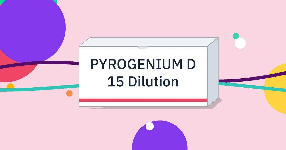Symbolbild: Packung mit der Aufschrift PYROGENIUM D 15 Dilution (PZN 07249323) – Verfügbarkeit und Bezug in Apotheken in Frankfurt am Main