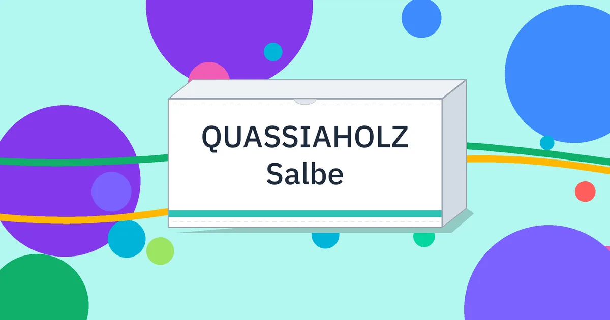 Symbolbild: Packung mit der Aufschrift QUASSIAHOLZ Salbe (PZN 18439682) – Verfügbarkeit und Bezug in Apotheken in Frankfurt am Main