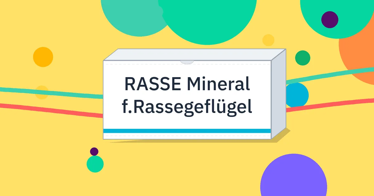 Symbolbild: Packung mit der Aufschrift RASSE Mineral f.Rassegeflügel (PZN 00113201) – Verfügbarkeit und Bezug in Apotheken in Frankfurt am Main