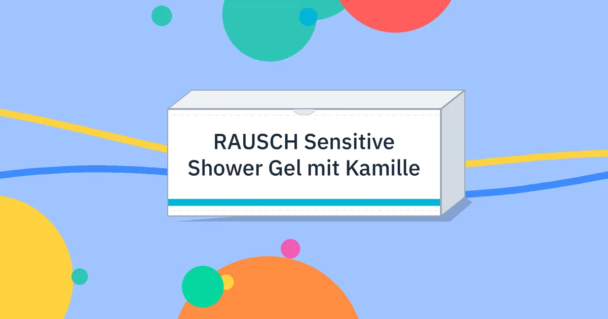 Symbolbild: Packung mit der Aufschrift RAUSCH Sensitive Shower Gel mit Kamille (PZN 18743084) – Verfügbarkeit und Bezug in Apotheken in Frankfurt am Main