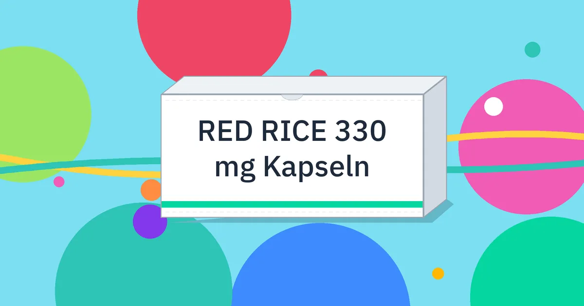 Symbolbild: Packung mit der Aufschrift RED RICE 330 mg Kapseln (PZN 10917478) – Verfügbarkeit und Bezug in Apotheken in Frankfurt am Main