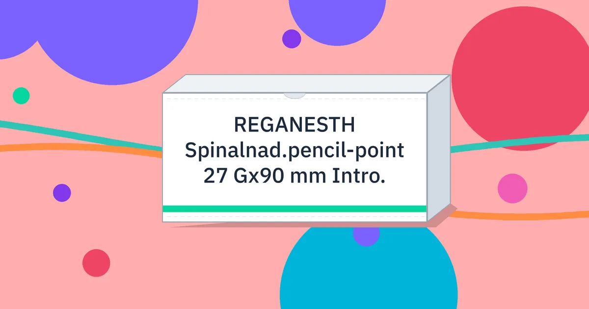 Symbolbild: Packung mit der Aufschrift REGANESTH Spinalnad.pencil-point 27 Gx90 mm Intro. (PZN 17889236) – Verfügbarkeit und Bezug in Apotheken in Frankfurt am Main