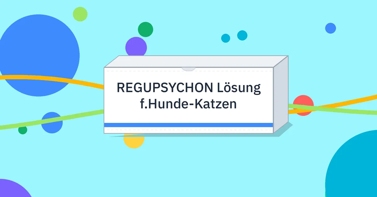 Symbolbild: Packung mit der Aufschrift REGUPSYCHON Lösung f.Hunde-Katzen (PZN 00092858) – Verfügbarkeit und Bezug in Apotheken in Frankfurt am Main