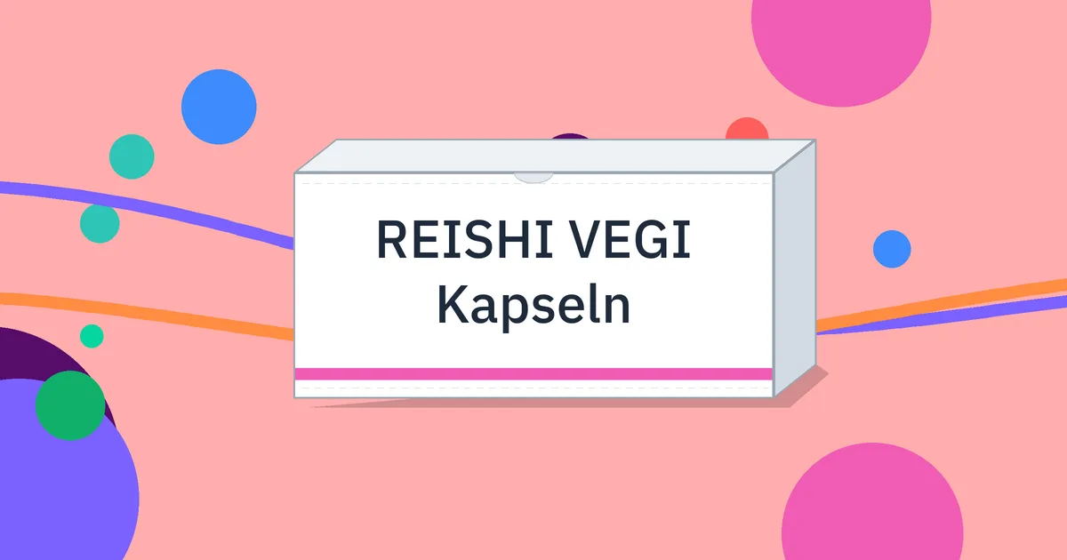 Symbolbild: Packung mit der Aufschrift REISHI VEGI Kapseln (PZN 00216970) – Verfügbarkeit und Bezug in Apotheken in Frankfurt am Main