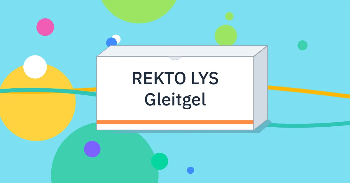 Symbolbild: Packung mit der Aufschrift REKTO LYS Gleitgel (PZN 00169785) – Verfügbarkeit und Bezug in Apotheken in Frankfurt am Main