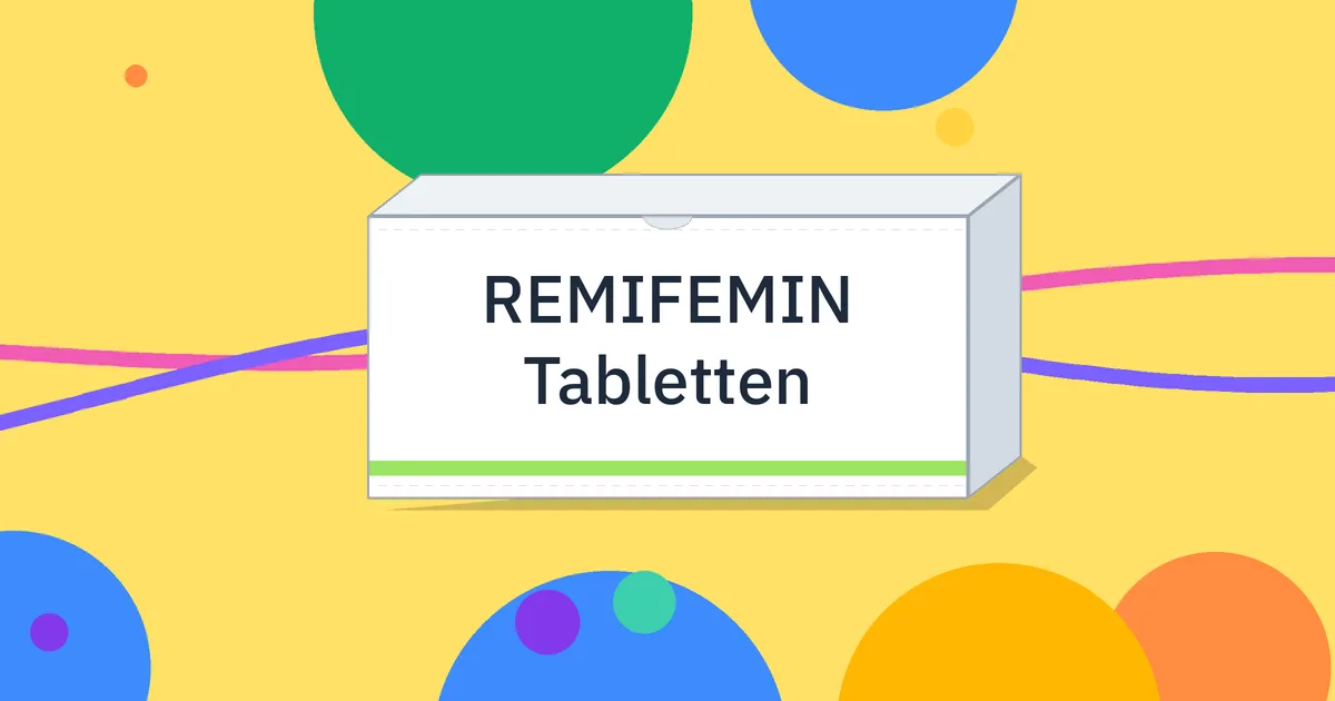 Symbolbild: Packung mit der Aufschrift REMIFEMIN Tabletten (PZN 04540259) – Verfügbarkeit und Bezug in Apotheken in Frankfurt am Main