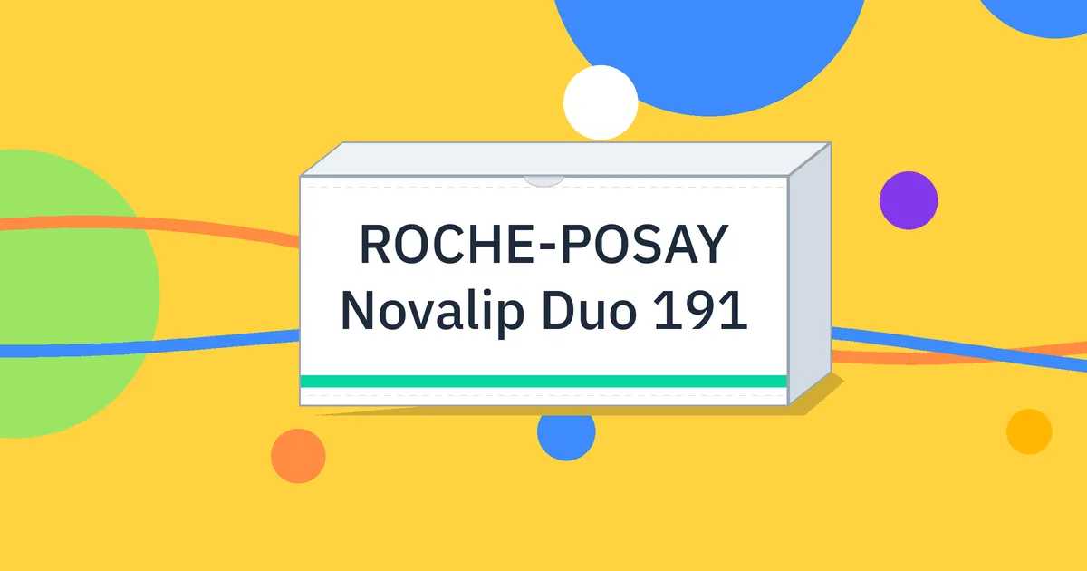 Symbolbild: Packung mit der Aufschrift ROCHE-POSAY Novalip Duo 191 (PZN 09394041) – Verfügbarkeit und Bezug in Apotheken in Frankfurt am Main