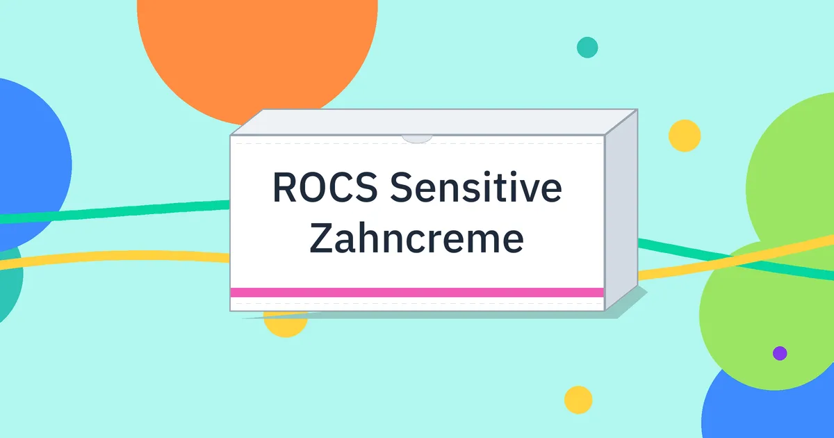 Symbolbild: Packung mit der Aufschrift ROCS Sensitive Zahncreme (PZN 20376411) – Verfügbarkeit und Bezug in Apotheken in Frankfurt am Main
