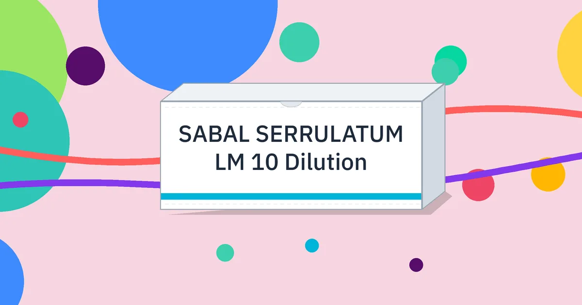 Symbolbild: Packung mit der Aufschrift SABAL SERRULATUM LM 10 Dilution (PZN 13174954) – Verfügbarkeit und Bezug in Apotheken in Frankfurt am Main