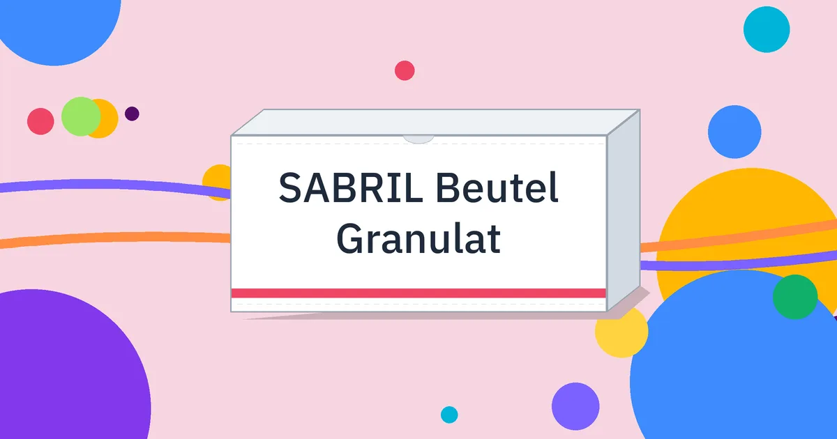 Symbolbild: Packung mit der Aufschrift SABRIL Beutel Granulat (PZN 03993088) – Verfügbarkeit und Bezug in Apotheken in Frankfurt am Main