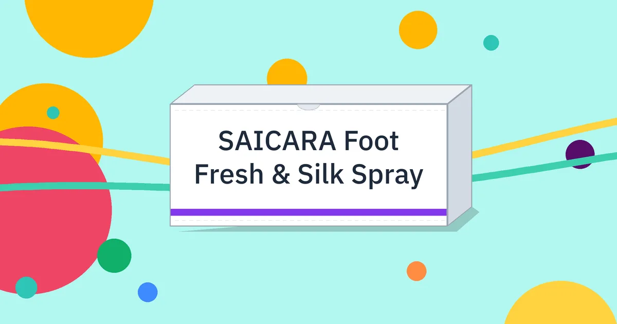 Symbolbild: Packung mit der Aufschrift SAICARA Foot Fresh & Silk Spray (PZN 08410890) – Verfügbarkeit und Bezug in Apotheken in Frankfurt am Main