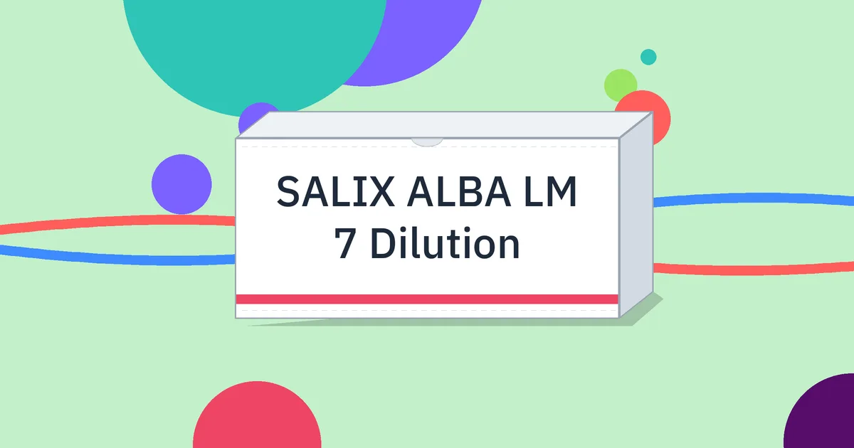 Symbolbild: Packung mit der Aufschrift SALIX ALBA LM 7 Dilution (PZN 13177579) – Verfügbarkeit und Bezug in Apotheken in Frankfurt am Main