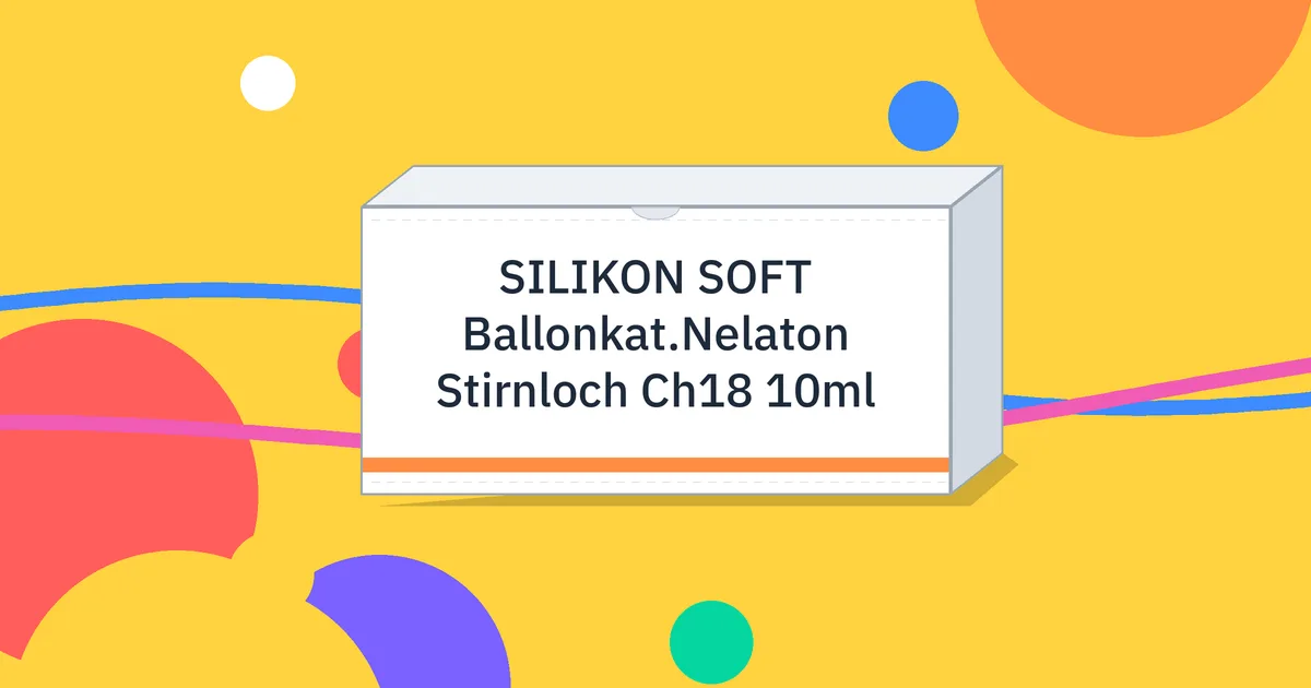 Symbolbild: Packung mit der Aufschrift SILIKON SOFT Ballonkat.Nelaton Stirnloch Ch18 10ml (PZN 16047340) – Verfügbarkeit und Bezug in Apotheken in Frankfurt am Main