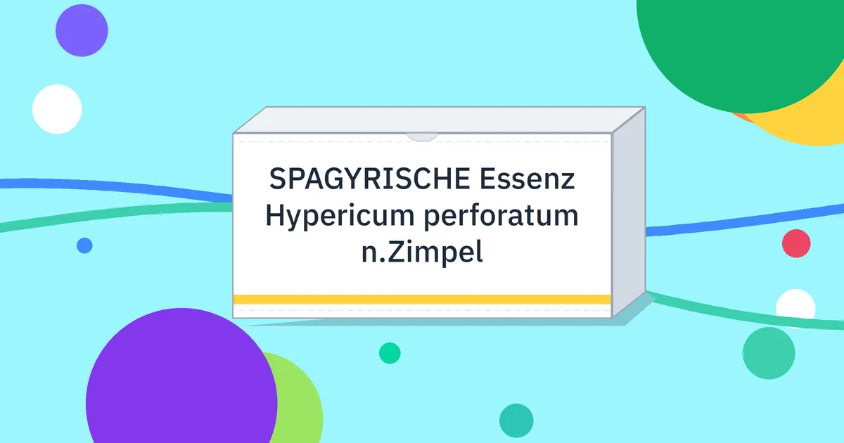 Symbolbild: Packung mit der Aufschrift SPAGYRISCHE Essenz Hypericum perforatum n.Zimpel (PZN 00917023) – Verfügbarkeit und Bezug in Apotheken in Frankfurt am Main