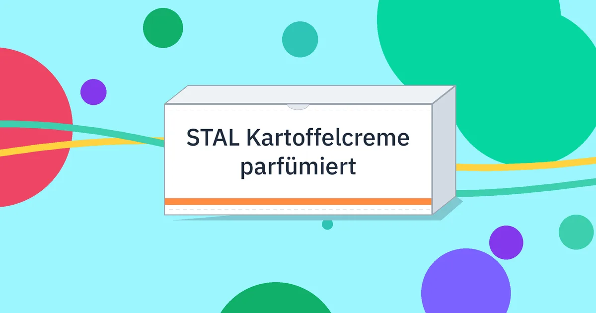 Symbolbild: Packung mit der Aufschrift STAL Kartoffelcreme parfümiert (PZN 03109878) – Verfügbarkeit und Bezug in Apotheken in Frankfurt am Main