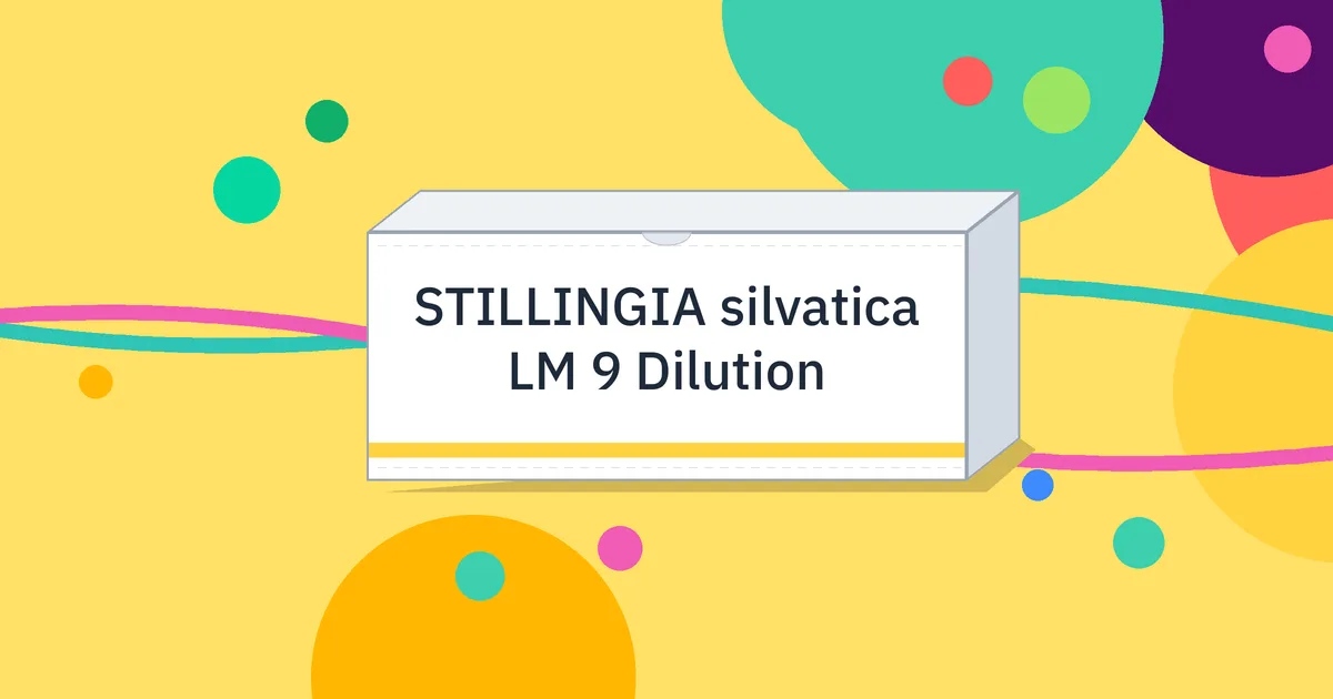 Symbolbild: Packung mit der Aufschrift STILLINGIA silvatica LM 9 Dilution (PZN 13201355) – Verfügbarkeit und Bezug in Apotheken in Frankfurt am Main