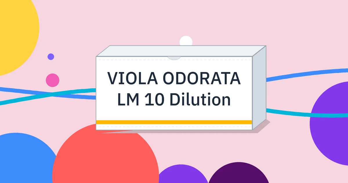 Symbolbild: Packung mit der Aufschrift VIOLA ODORATA LM 10 Dilution (PZN 13275307) – Verfügbarkeit und Bezug in Apotheken in Frankfurt am Main