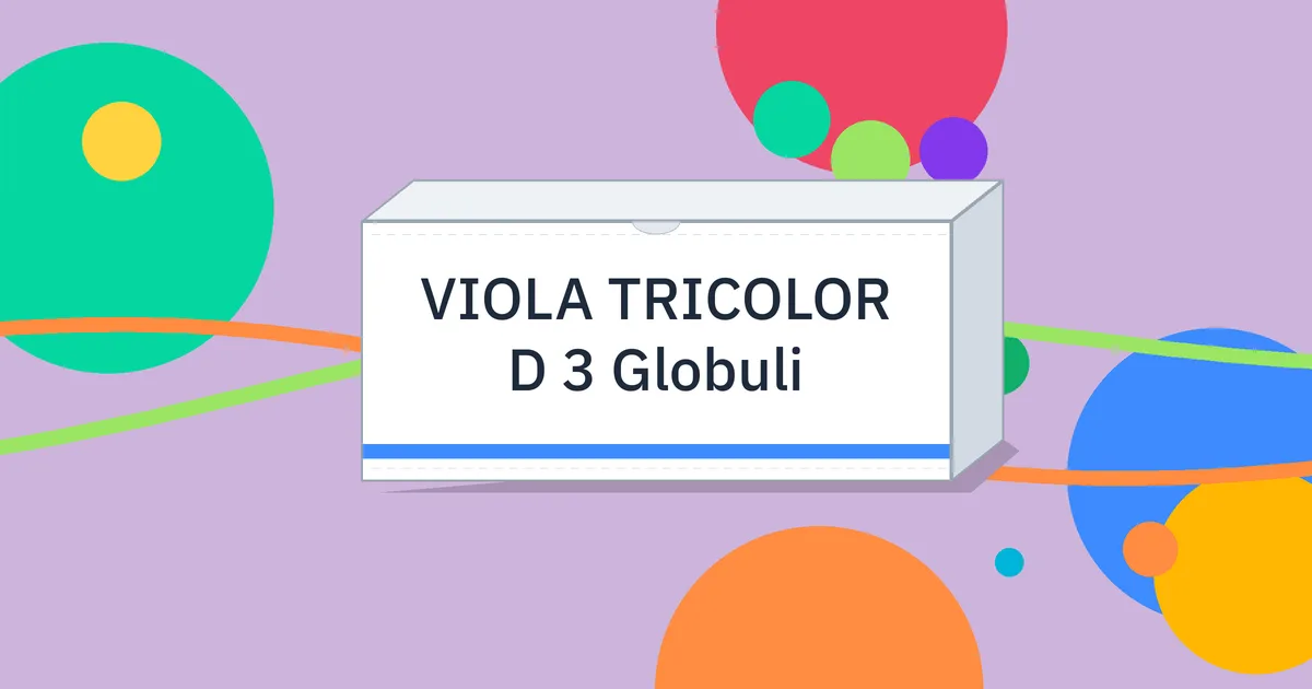 Symbolbild: Packung mit der Aufschrift VIOLA TRICOLOR D 3 Globuli (PZN 04242160) – Verfügbarkeit und Bezug in Apotheken in Frankfurt am Main