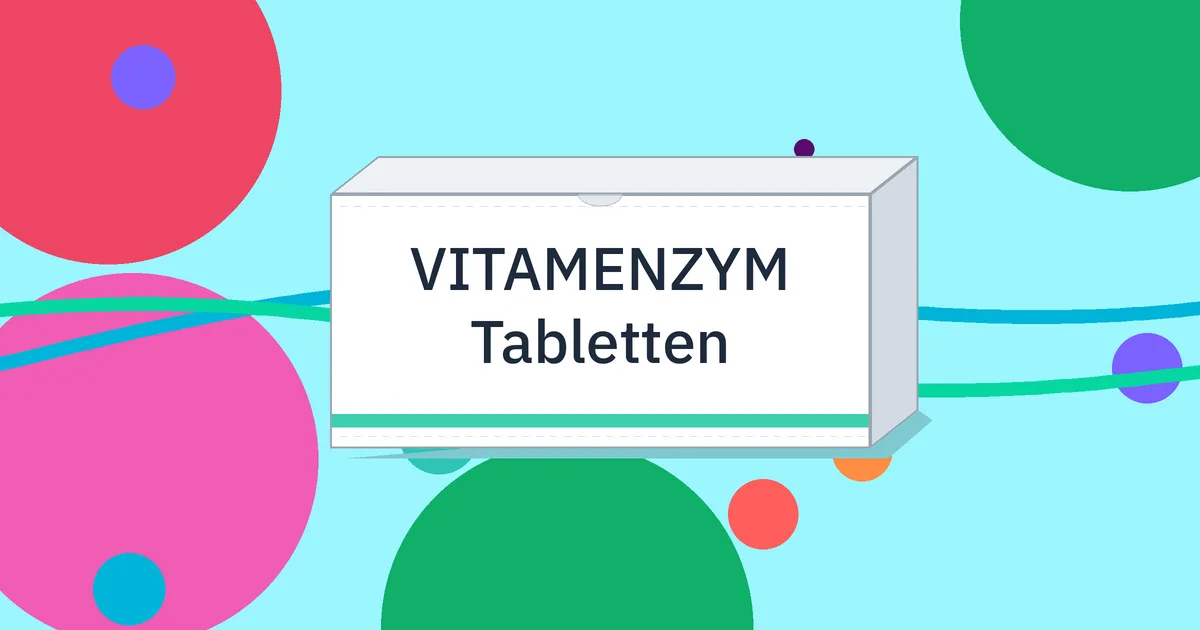 Symbolbild: Packung mit der Aufschrift VITAMENZYM Tabletten (PZN 06877750) – Verfügbarkeit und Bezug in Apotheken in Frankfurt am Main