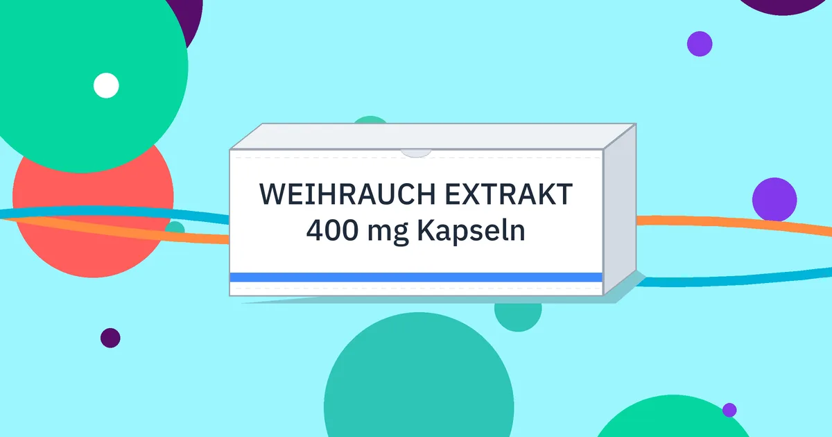 Symbolbild: Packung mit der Aufschrift WEIHRAUCH EXTRAKT 400 mg Kapseln (PZN 15738390) – Verfügbarkeit und Bezug in Apotheken in Frankfurt am Main