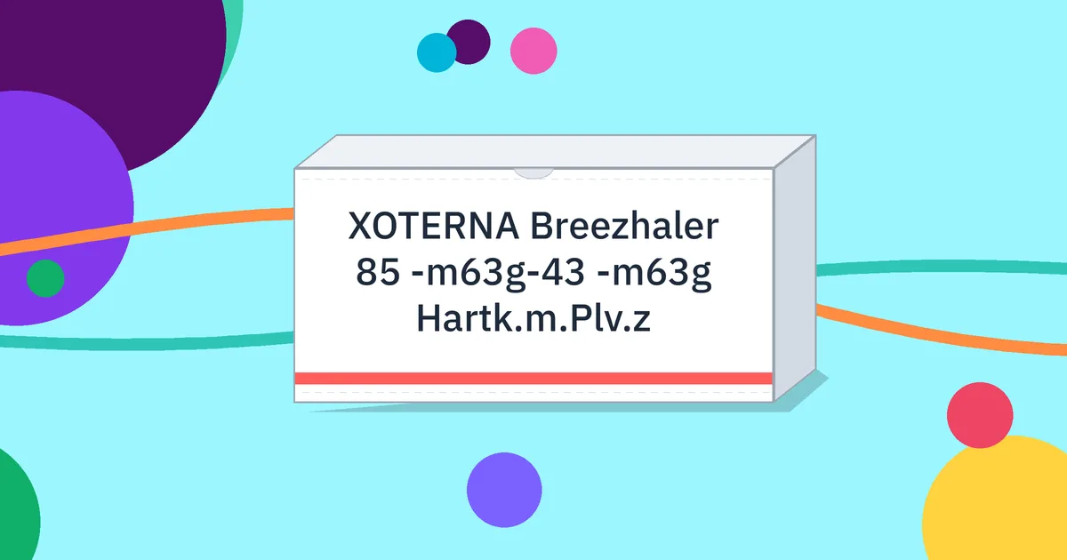 Symbolbild: Packung mit der Aufschrift XOTERNA Breezhaler 85 -m63g-43 -m63g Hartk.m.Plv.z (PZN 12606015) – Verfügbarkeit und Bezug in Apotheken in Frankfurt am Main