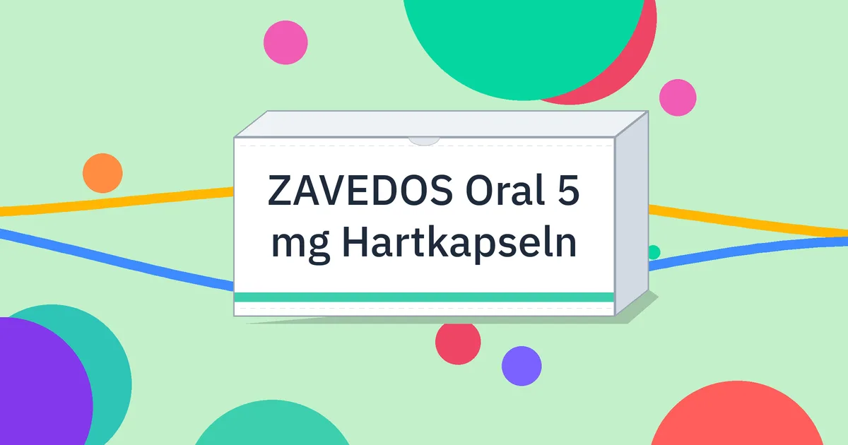 Symbolbild: Packung mit der Aufschrift ZAVEDOS Oral 5 mg Hartkapseln (PZN 16243992) – Verfügbarkeit und Bezug in Apotheken in Frankfurt am Main