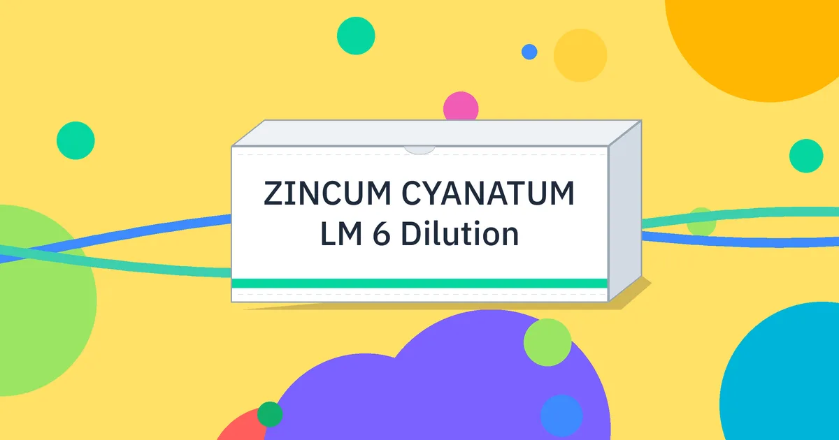 Symbolbild: Packung mit der Aufschrift ZINCUM CYANATUM LM 6 Dilution (PZN 13292180) – Verfügbarkeit und Bezug in Apotheken in Frankfurt am Main