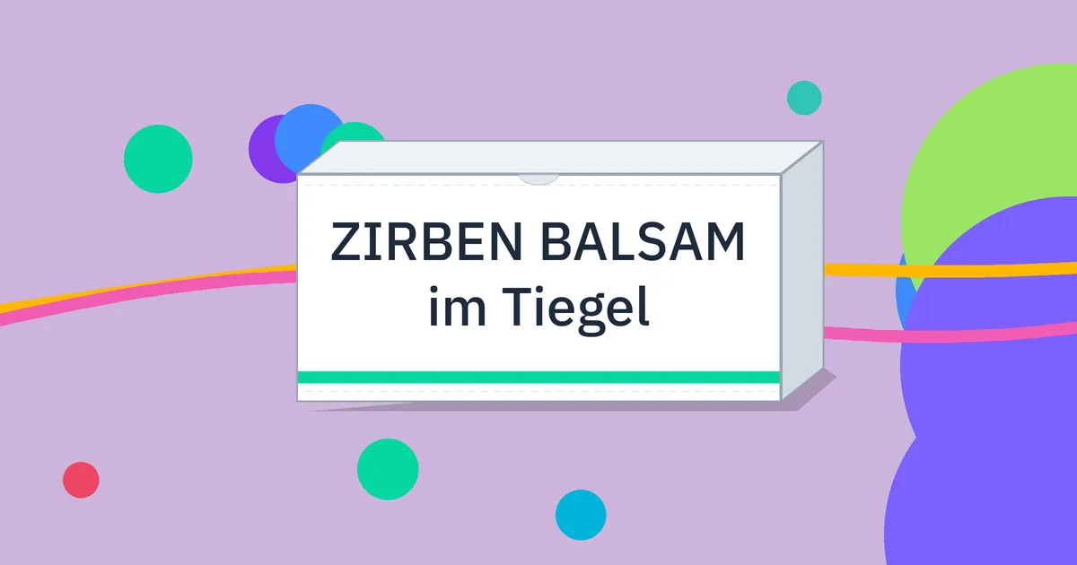 Symbolbild: Packung mit der Aufschrift ZIRBEN BALSAM im Tiegel (PZN 17272205) – Verfügbarkeit und Bezug in Apotheken in Frankfurt am Main